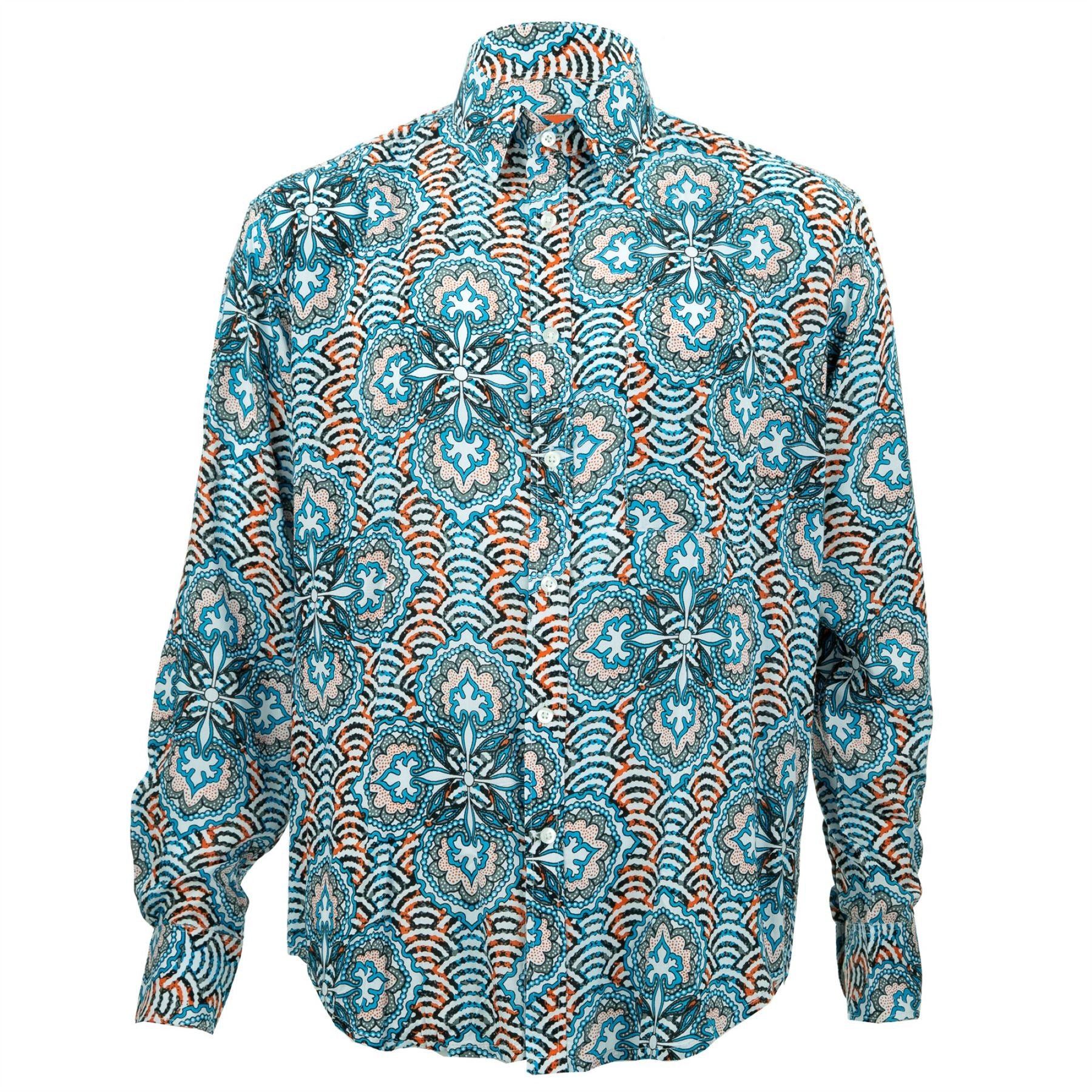 Regular Fit Long Sleeve Shirt - Concentric Burst – LoudElephant