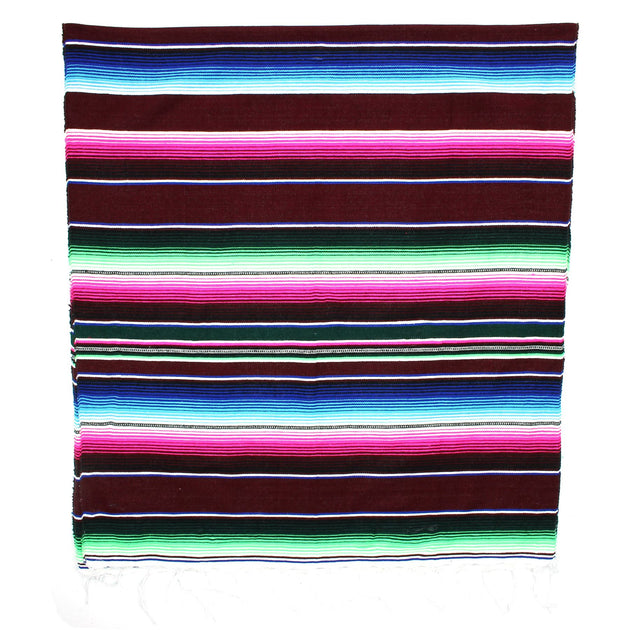 Handwoven Mexican Serape Small 192cm x 88cm - Brown – LoudElephant
